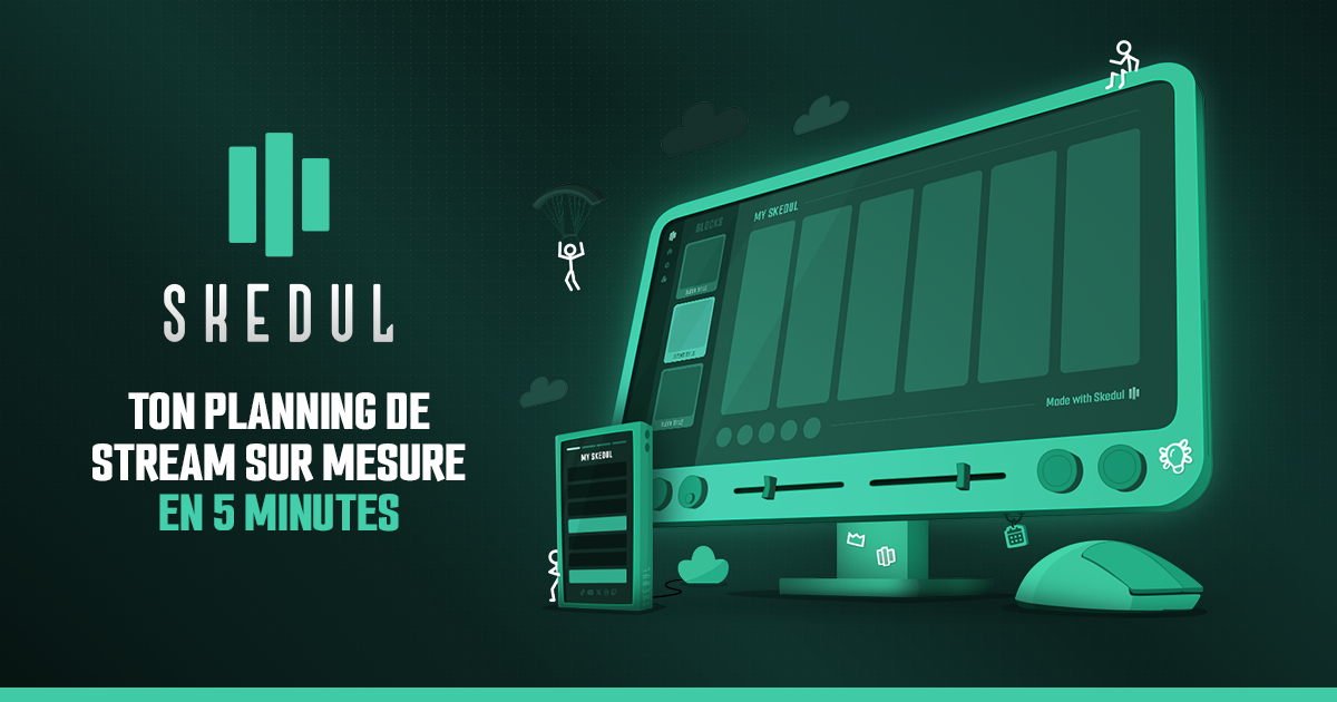 Constructeur de planning de stream en ligne - Skedul Streamer