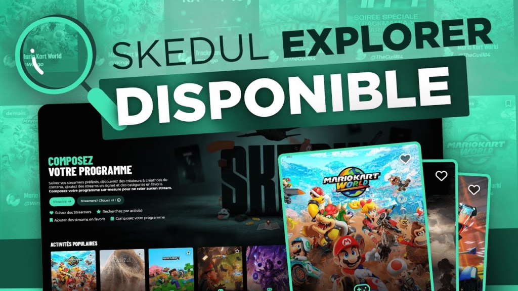 Constructeur de planning de stream en ligne - Skedul Streamer